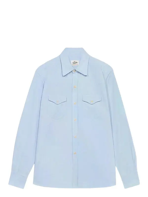 FORTELA Tex2 Patch-pockets Shirt - Blue