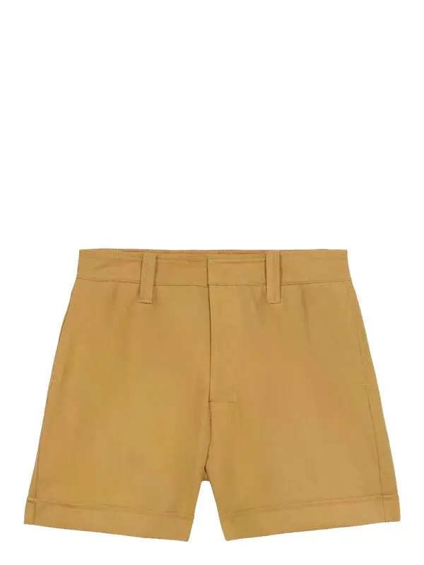 FORTELA Cotton Twill Shorts - Brown