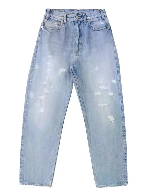 FORTELA Distressed Five-pocket Jeans - Blue