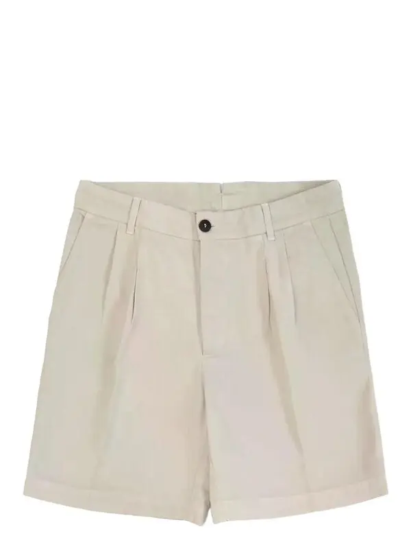FORTELA Pleated Bermuda Shorts - Neutrals