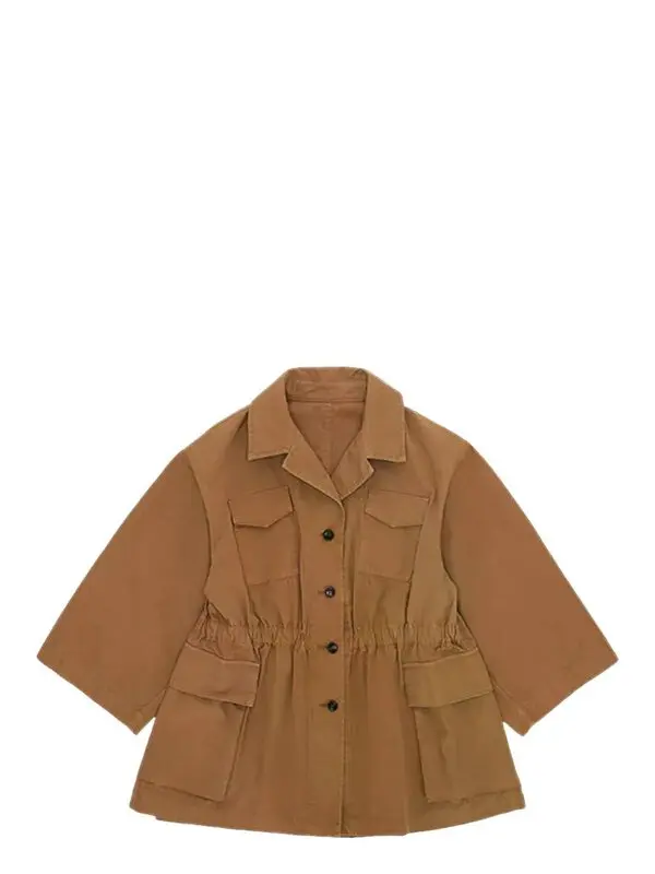FORTELA Patch-pocket Sahariana Jacket - Brown