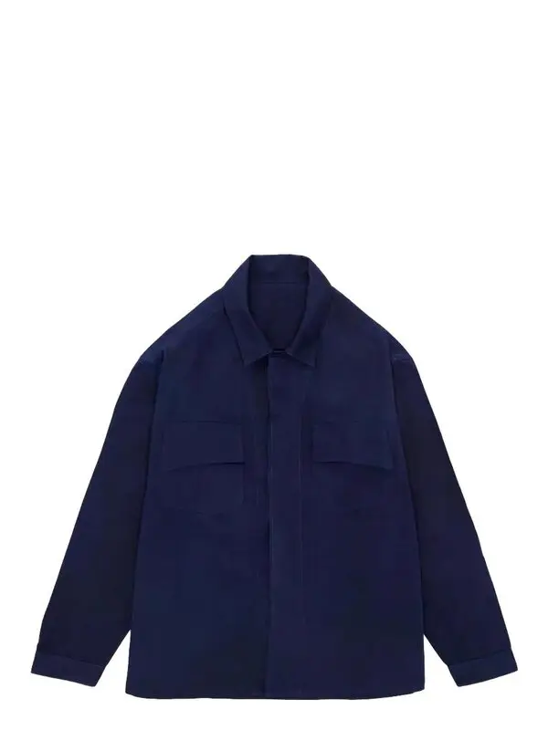 FORTELA Mark Patch-pocket Shirt - Blue