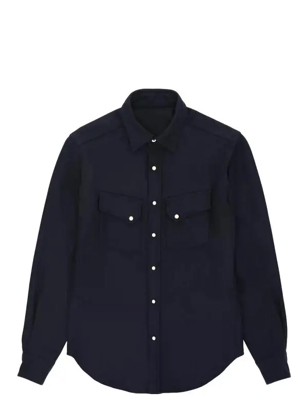 FORTELA Pasadena Contrast-stitching Shirt - Blue