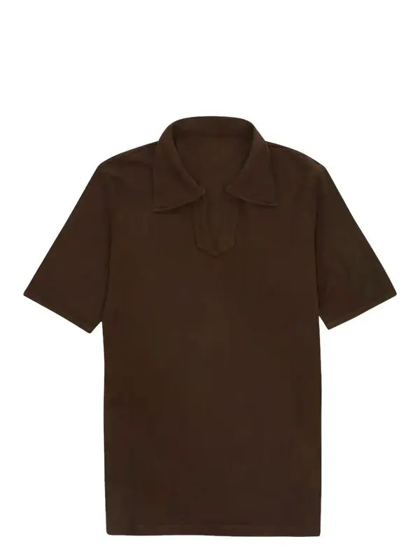 FORTELA Short-sleeve V-neck T-shirt - Brown