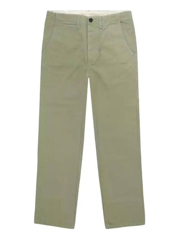 FORTELA Button-fastening Chino Trousers - Green