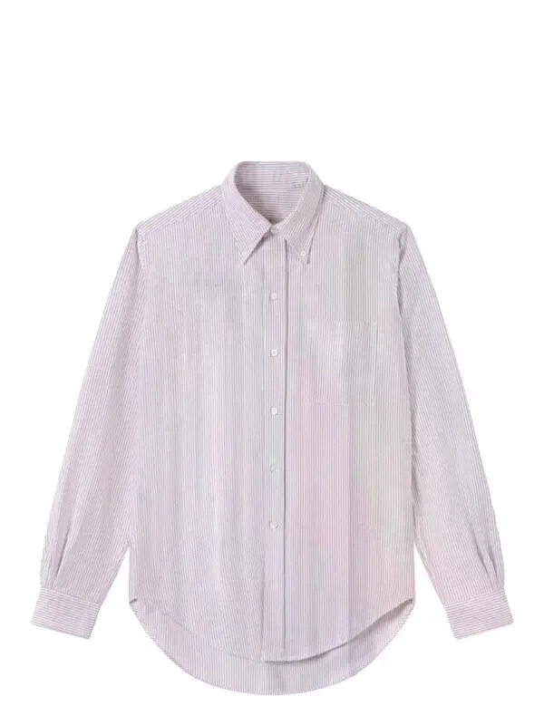 FORTELA Striped Button Shirt - White