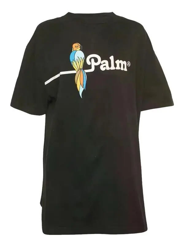 Palm Angels Parrot-print T-shirt - Black