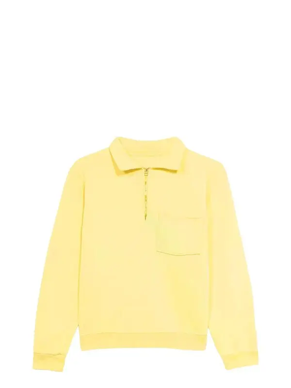 FORTELA Yale Pocket Zip-up Sweatshirt - Yellow