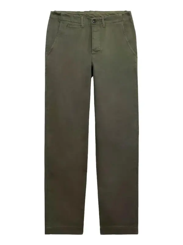 FORTELA Herringbone Trousers - Green
