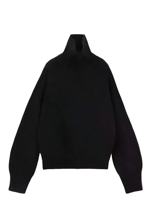 FORTELA Lucy High-neck Ribbed Sweater - Black