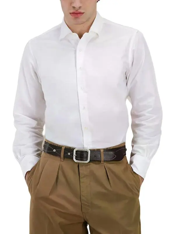 FORTELA Oxford Chest Pocket Shirt - White