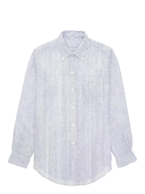 FORTELA King Striped Chest-pocket Shirt - White