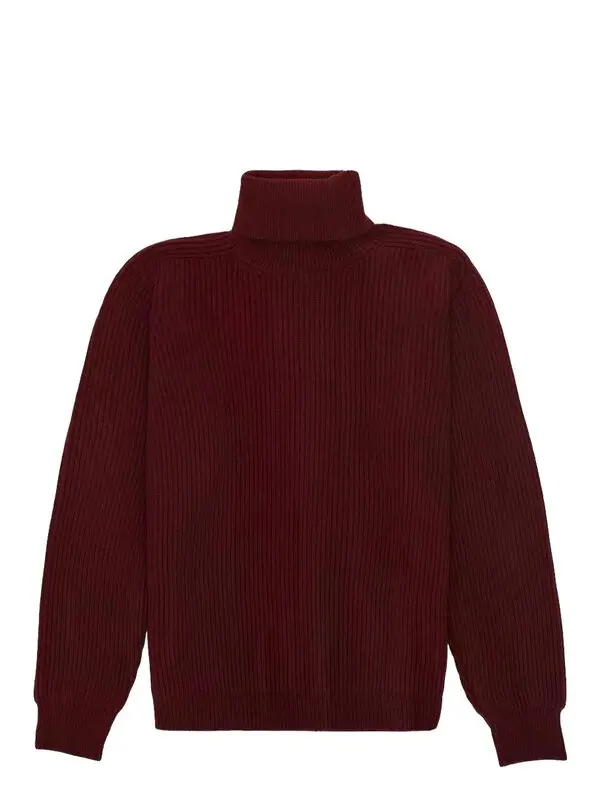 FORTELA Brighton High-neck Ribbed Sweater - Red