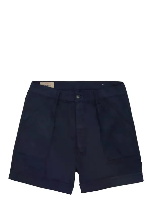 FORTELA Haute Twill Cotton Shorts - Blue