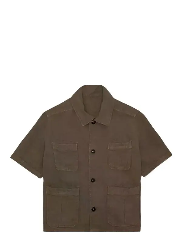 FORTELA Bohemma Short-sleeve Shirt - Brown