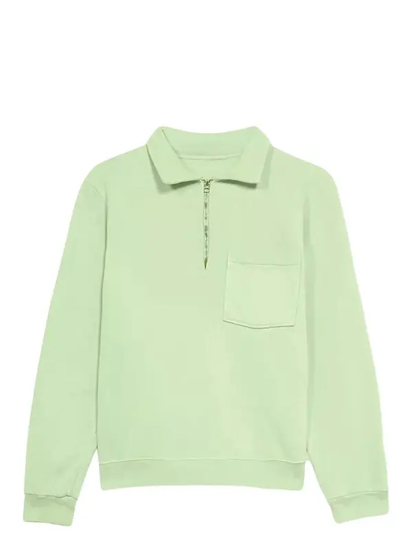 FORTELA Yale Zip Chest-pocket Polo Shirt - Green