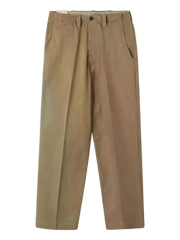 FORTELA Thomas Button-cuff Chino Trousers - Neutrals