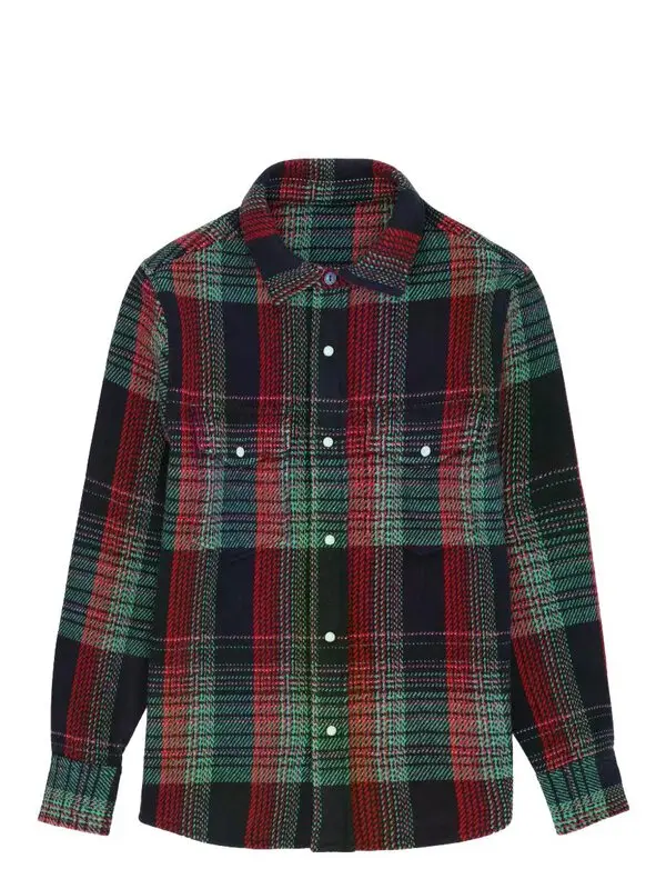 FORTELA Plaid Overshirt - Black