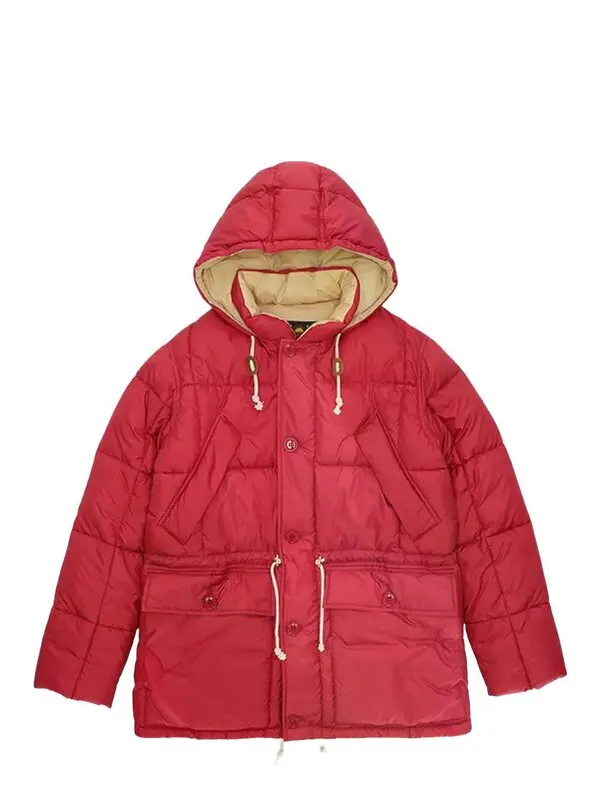 FORTELA Quilted Hooded Jacket - Red