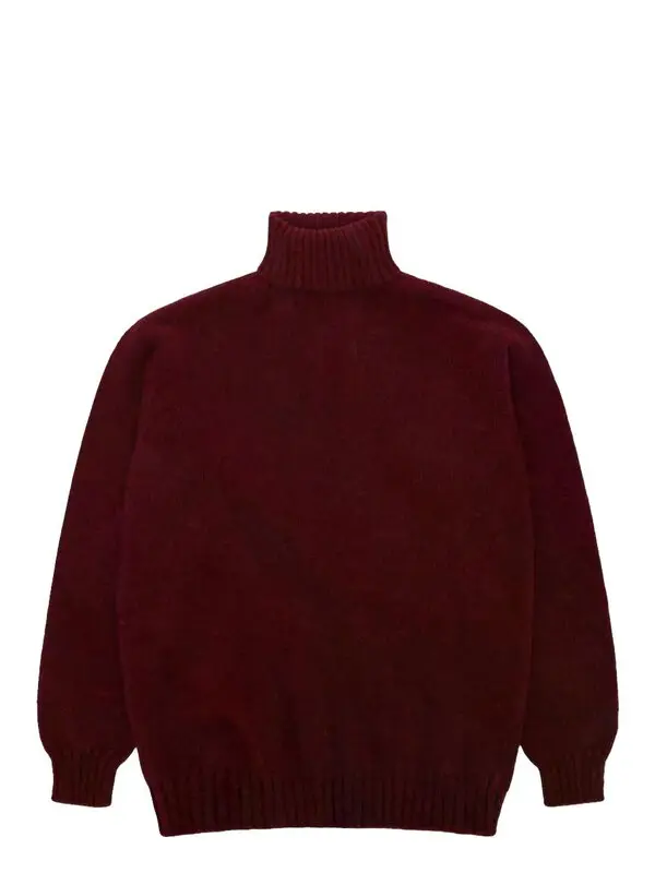 FORTELA Shetland Turtleneck Sweater - Red