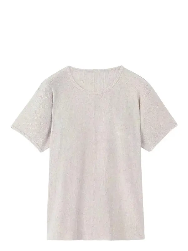 FORTELA Short-sleeve Cotton T-shirt - Neutrals