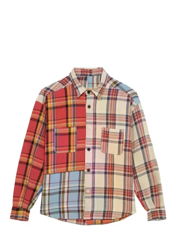FORTELA Rosebowl Patchwork Shirt - Red