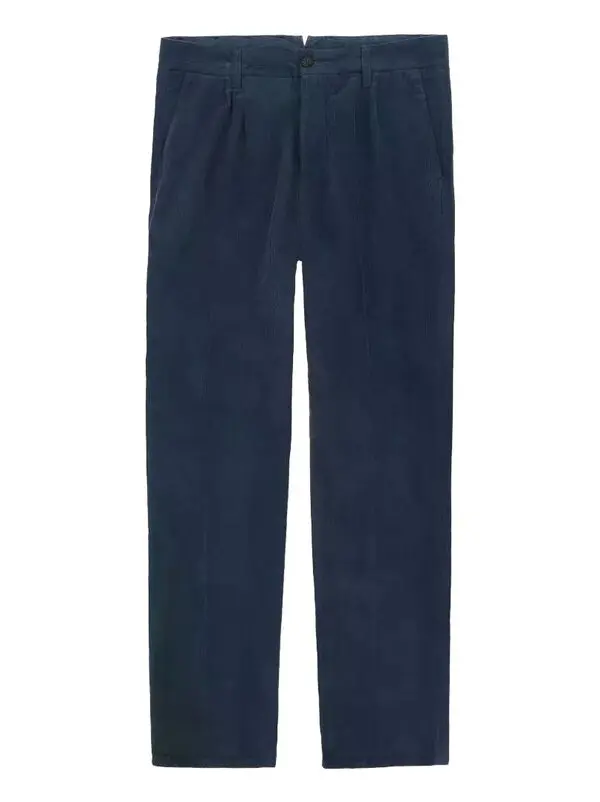 FORTELA Corduroy Welt-pocket Trousers - Blue