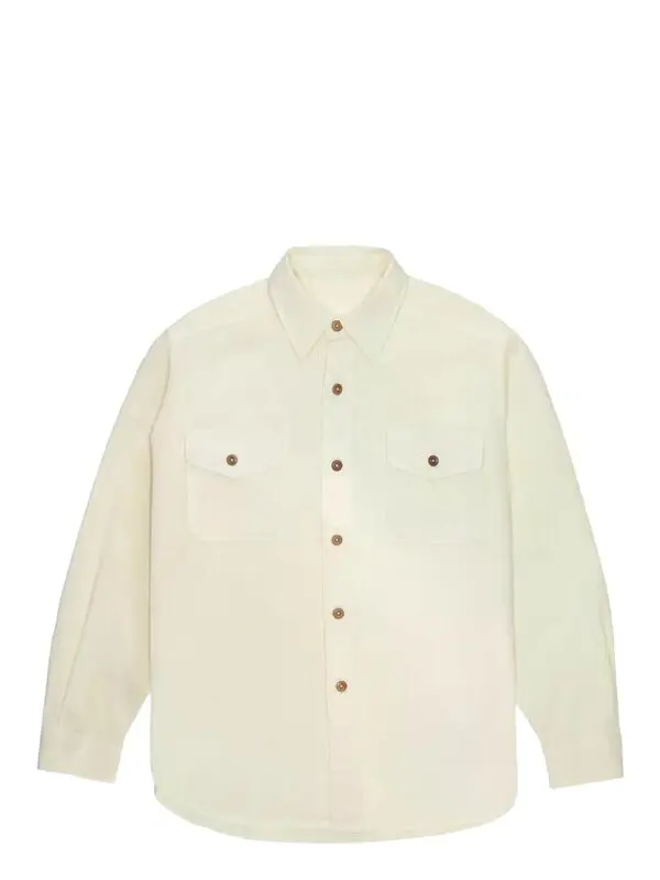 FORTELA Buttoned-pockets Overshirt - Neutrals
