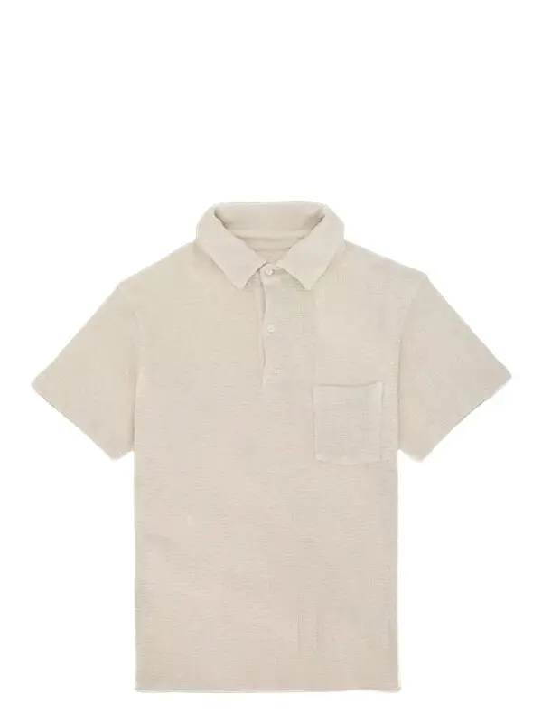 FORTELA Missourim Waffle Pocket Polo Shirt - Neutrals