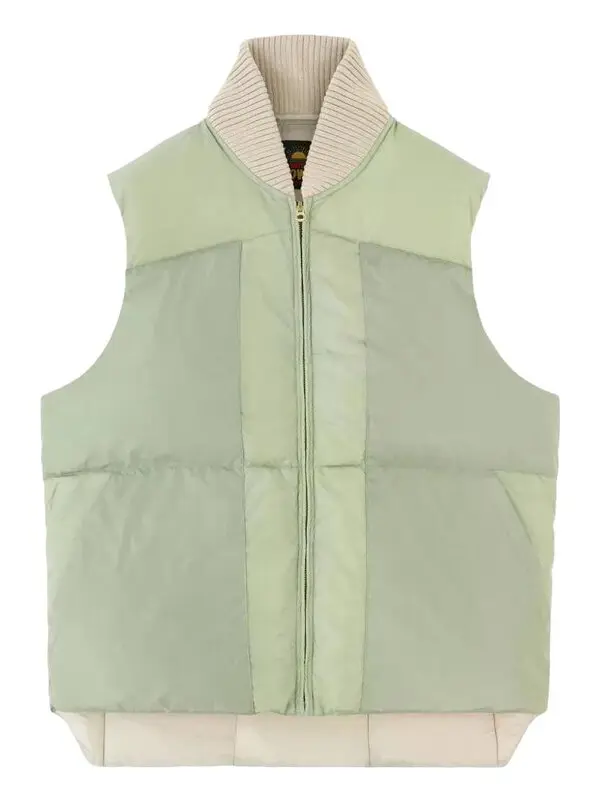FORTELA Quilted-pattern Gilet - Green