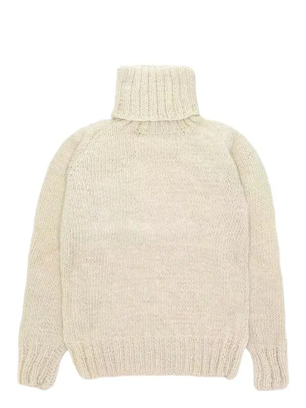 FORTELA Knitted Roll Neck Sweater - Neutrals