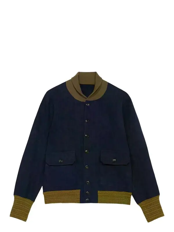 FORTELA Regan Flap-pocket Bomber Jacket - Blue