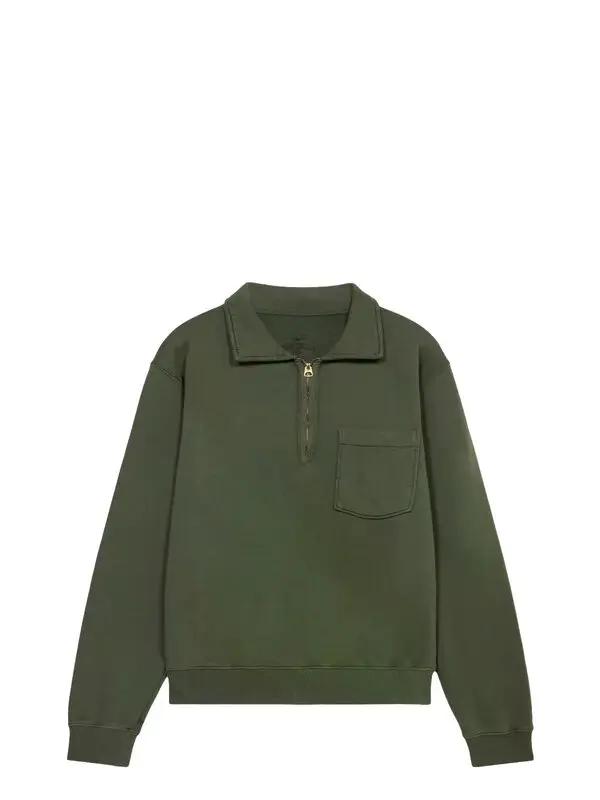 FORTELA Yale Zip Pocket Sweatshirt - Green