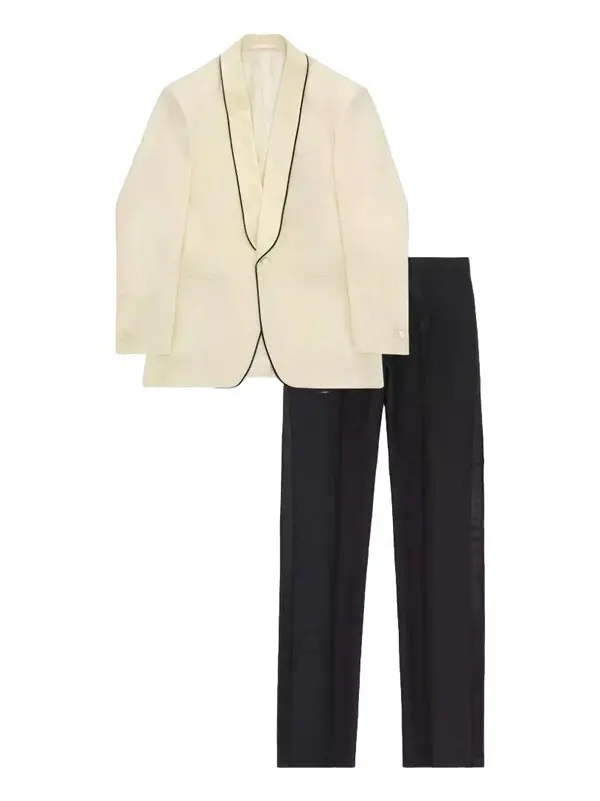 FORTELA Connery Satin-lapels Tuxedo Suit - Neutrals