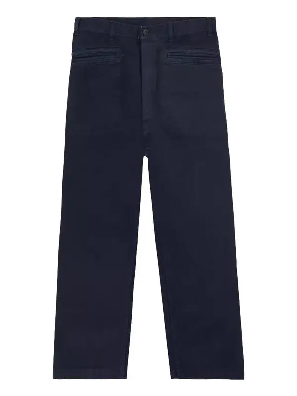 FORTELA Nemo Herringbone Patch Trousers - Blue