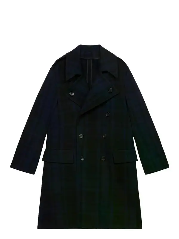 FORTELA Winston Double-breasted Coat - Blue