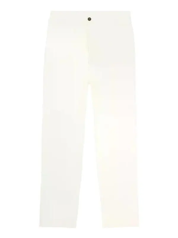 FORTELA Front-pleat Trousers - White