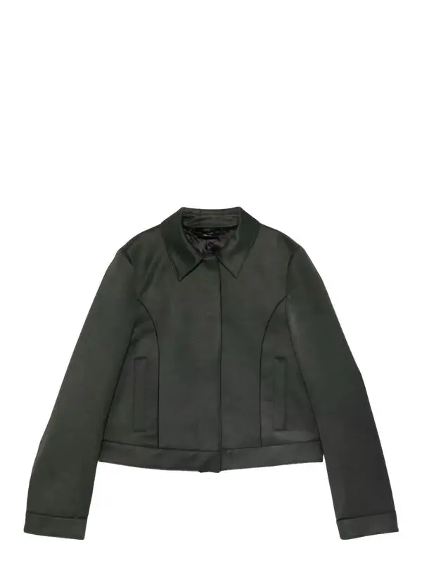 TOM FORD Collar Crop Jacket - Green