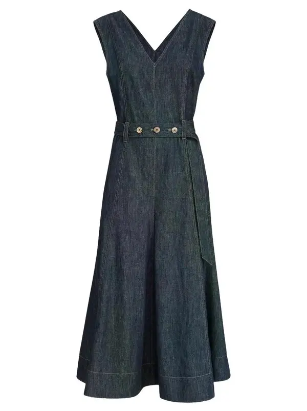 Brunello Cucinelli Sleeveless Midi Dress - Blue