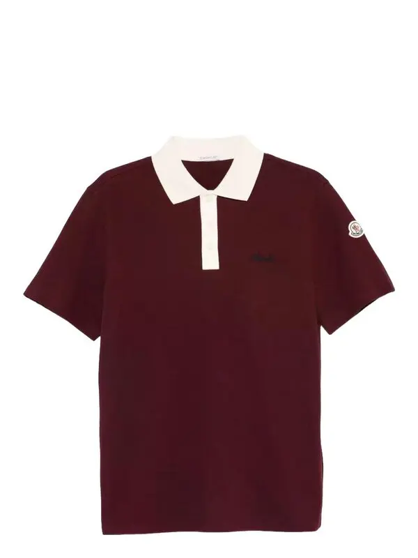 Moncler Short-sleeve Polo Shirt - Red