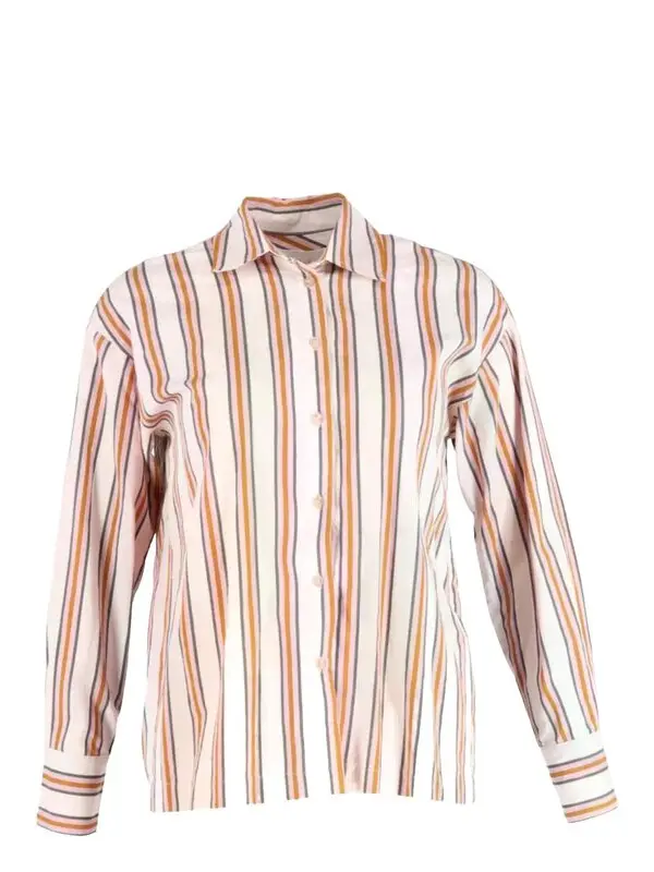Ba&sh Long-sleeved Striped Shirt - White