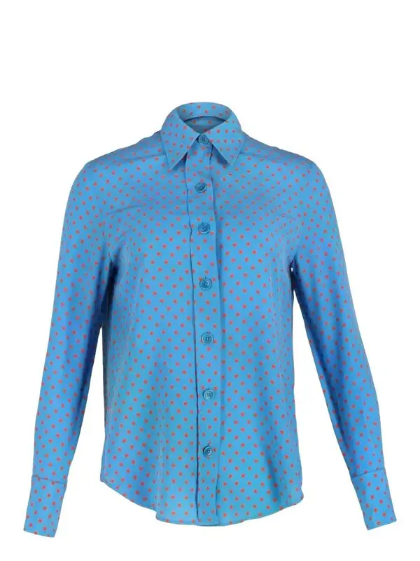 JOSEPH Polka-dot Button-up Shirt - Blue