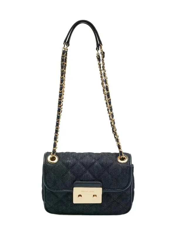 Michael Kors Quilted Chain Shoulder Bag - Blue