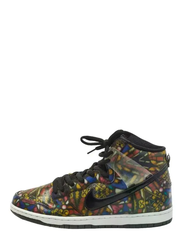 JORDAN Air Sb Dunk High Concepts Graphic-print Sneakers - Black