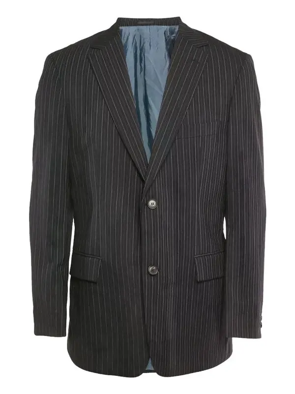 BOSS Pinstripe Blazer - Black