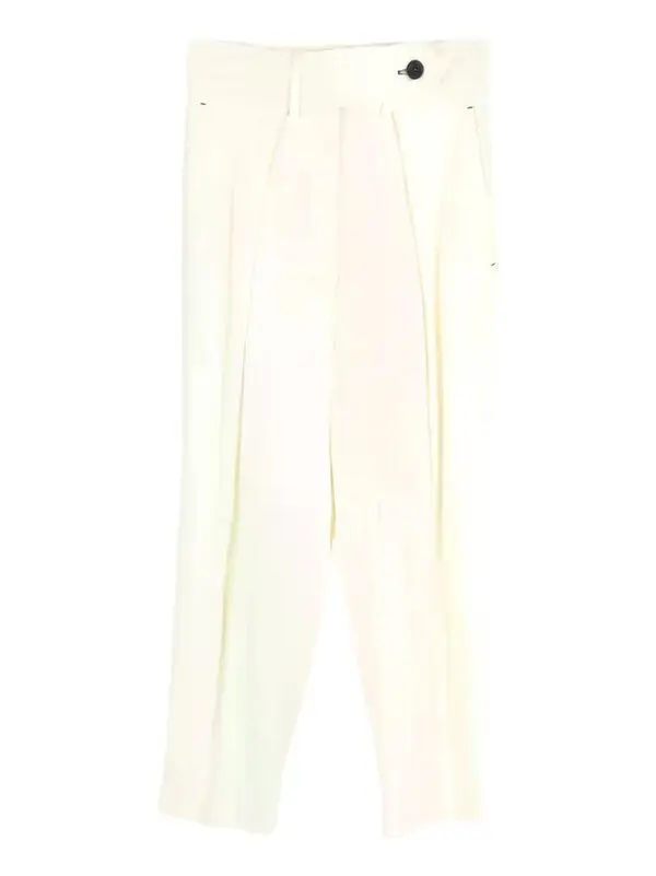 Max Mara Pleated Straight-leg Trousers - Neutrals