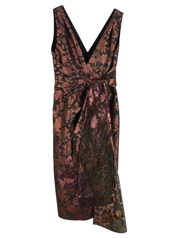 Erdem Sash-waist Midi Dress - Black