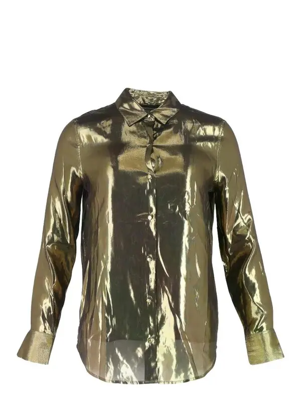 Equipment Silk Button-up Shirt - Gold