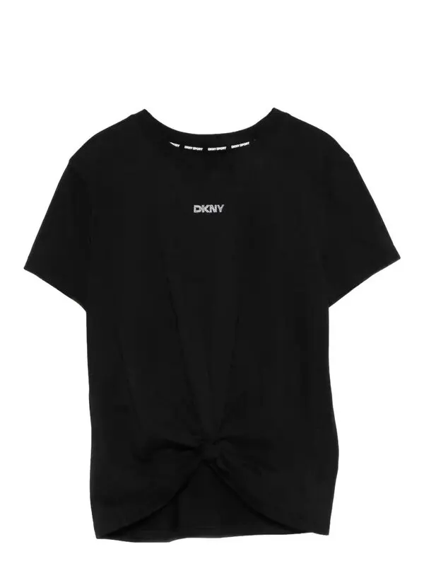 Dkny Logo-detail Round-neck T-shirt - Black