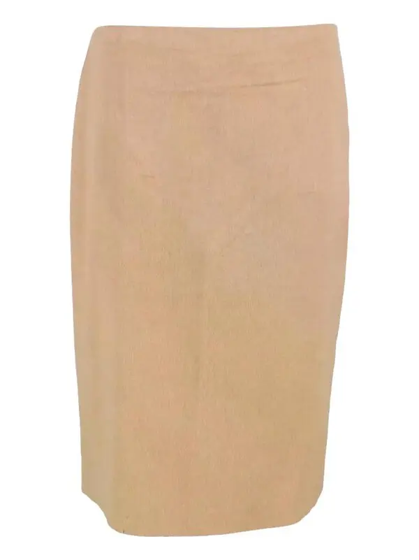 Max Mara Wool Midi Pencil Skirt - Neutrals